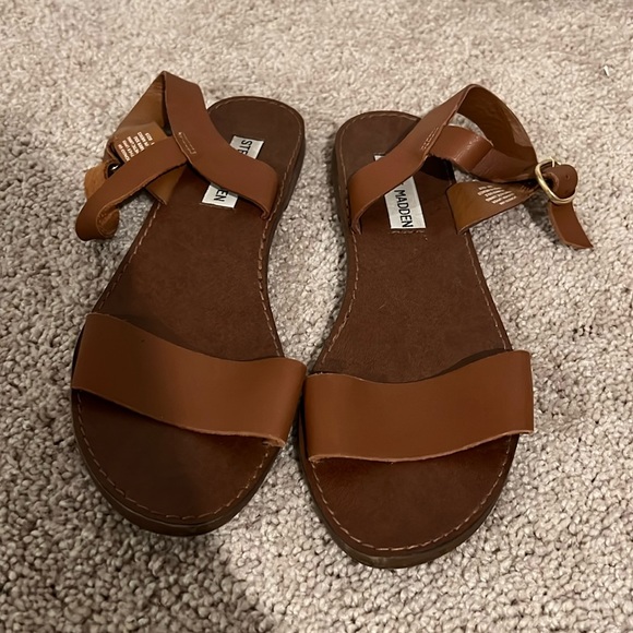 Steve Madden | Shoes | Steve Madden Tan Sandals | Poshmark
